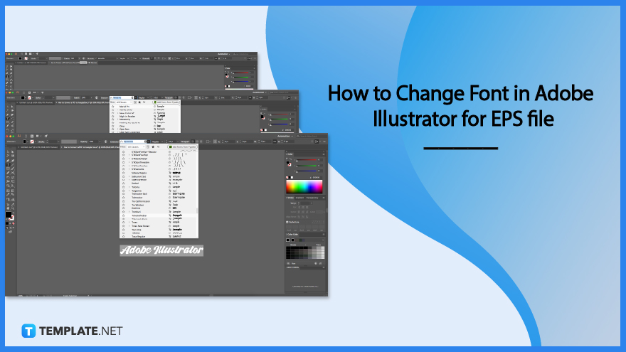 How To Change Font In Adobe Illustrator For EPS File