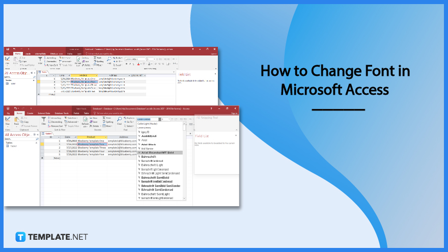 How To Change Font In Microsoft Access
