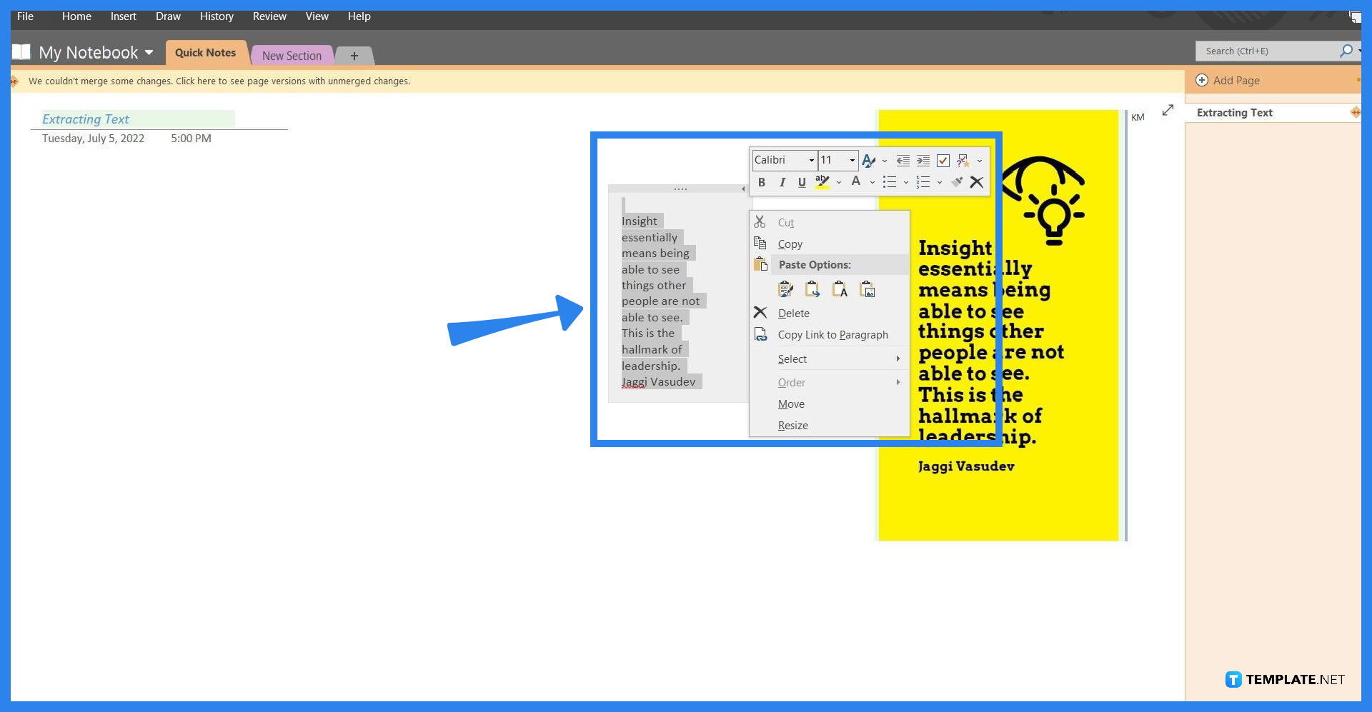 How To Copy Text From Images In Microsoft OneNote