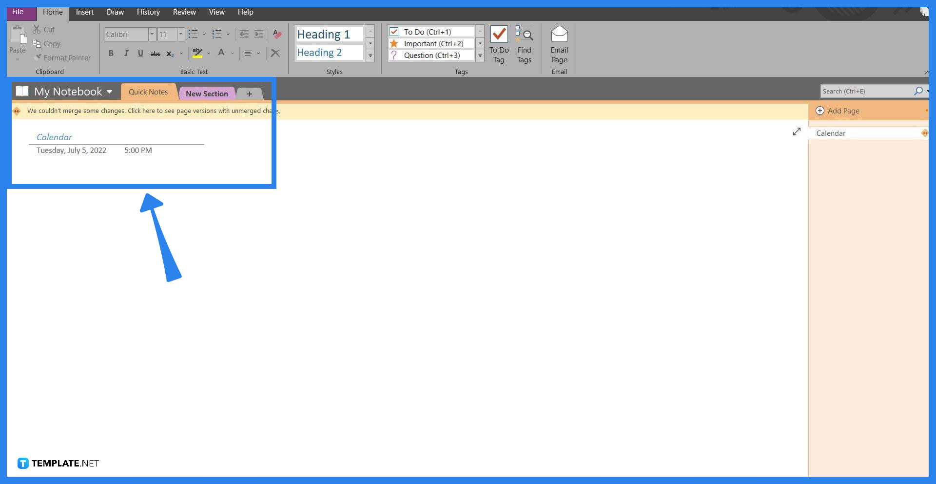 How to Create Microsoft OneNote Calendar