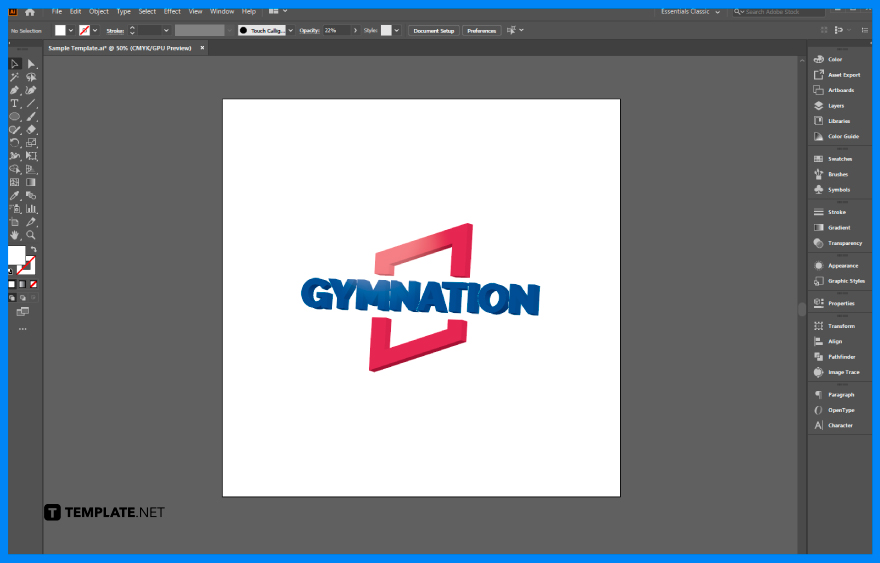 3D Shape Logo Illustrator – Illustrator 3D Logo Template – RYIDBV