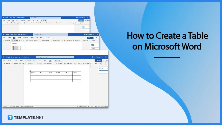 How To Create A Table On Microsoft Word
