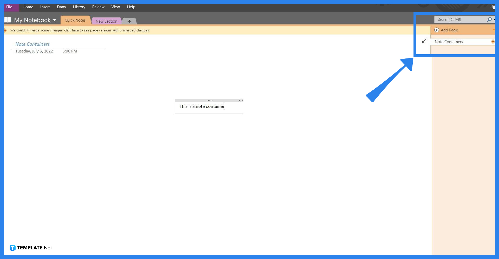 How to Disable Note Containers in OneNote