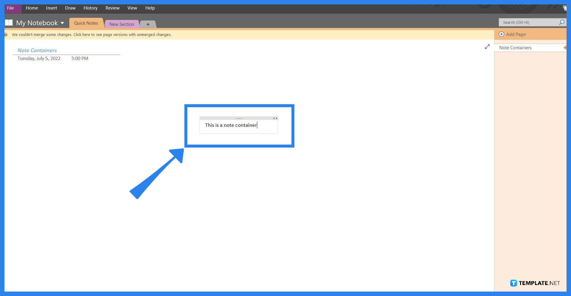 How to Disable Note Containers in OneNote