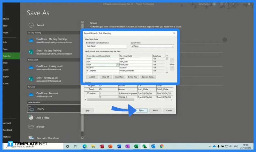 How To Export From Microsoft Project To Excel