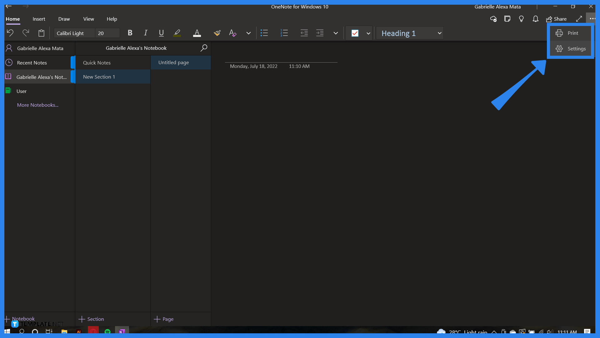How to Hide Navigation in Microsoft OneNote
