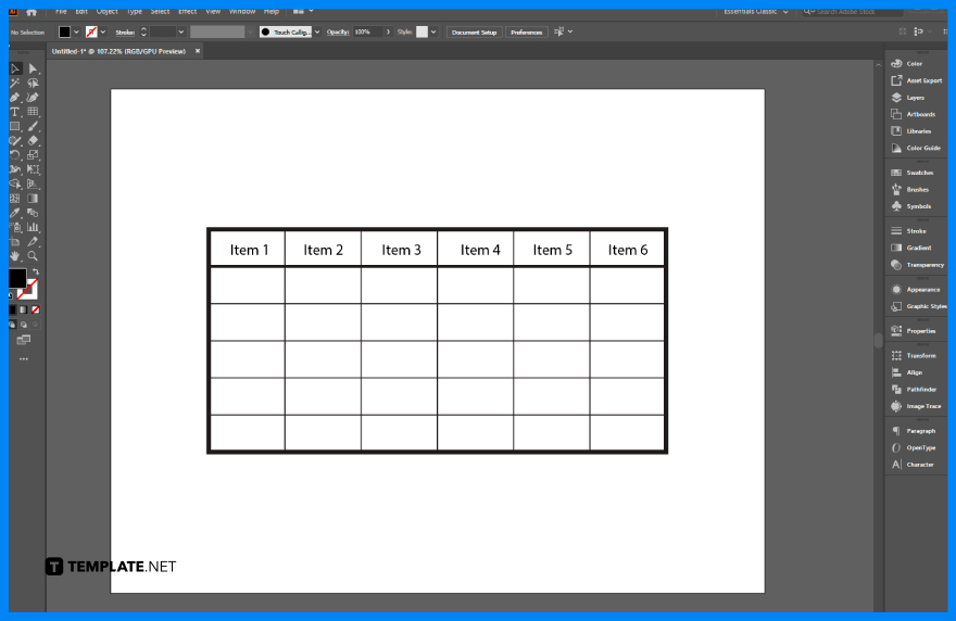 How To Make Table In Adobe Illustrator