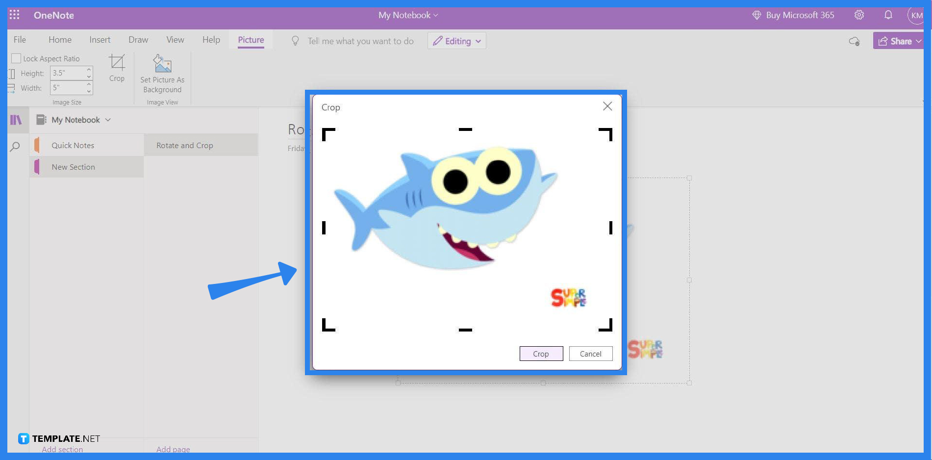 How to Rotate and Crop a Picture in OneNote