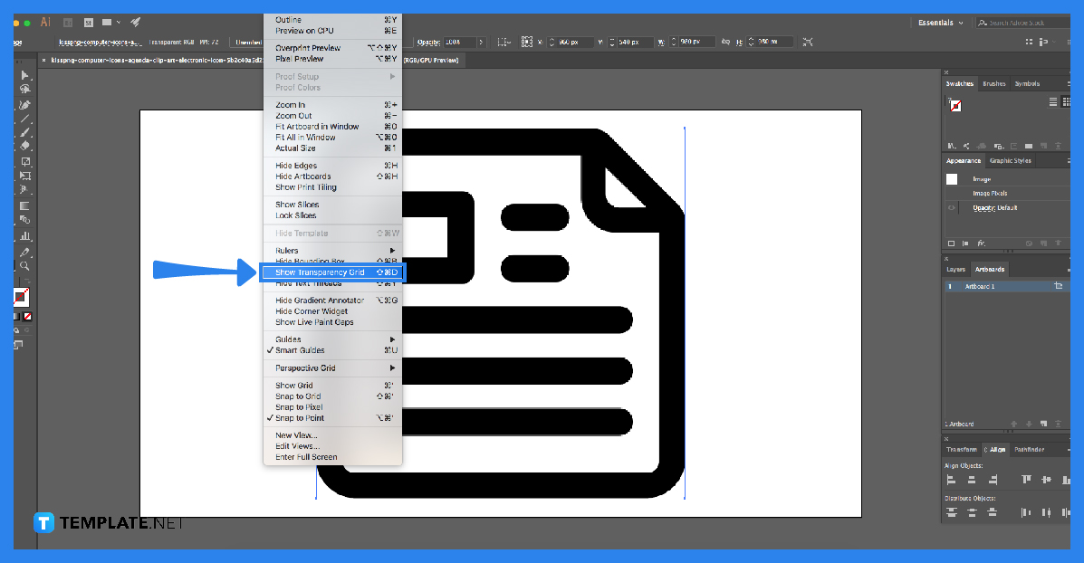 How to Save Transparency on .EPS File