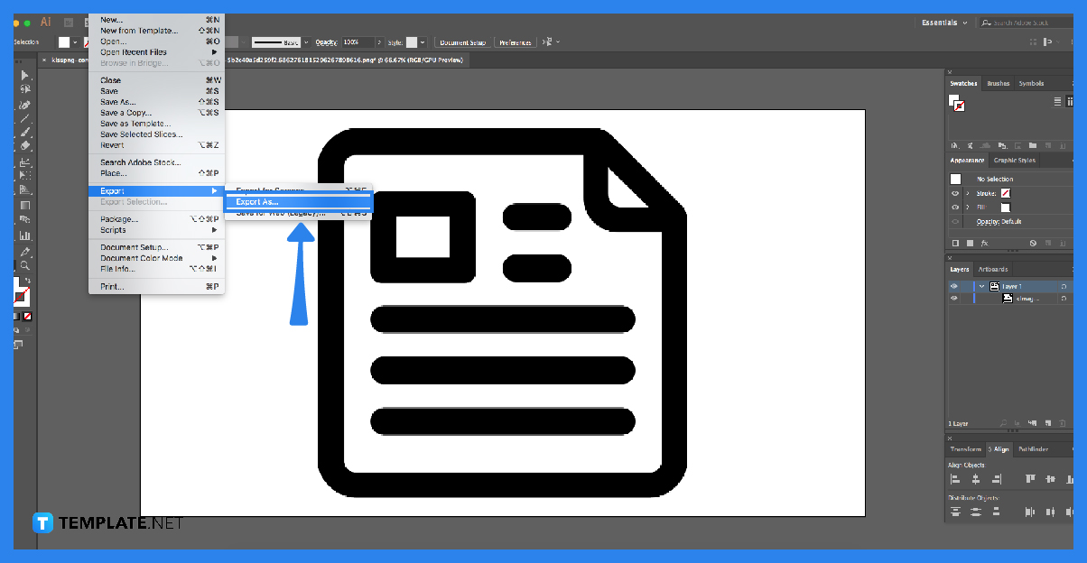 How to Save Transparency on .EPS File