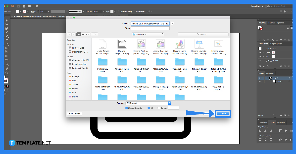 How to Save Transparency on .EPS File