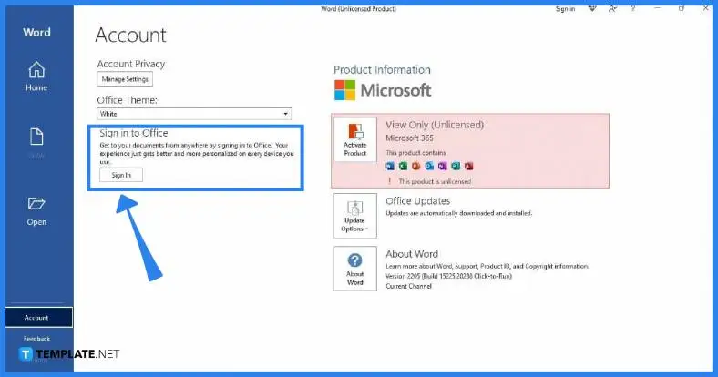 How to Sign In/Sign Out Microsoft Word | Free & Premium Templates