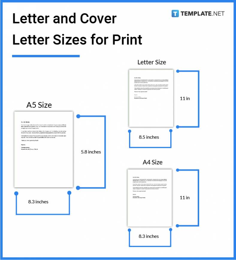 Letter and Cover Letter Size - Dimension, Inches, mm, cms, Pixel