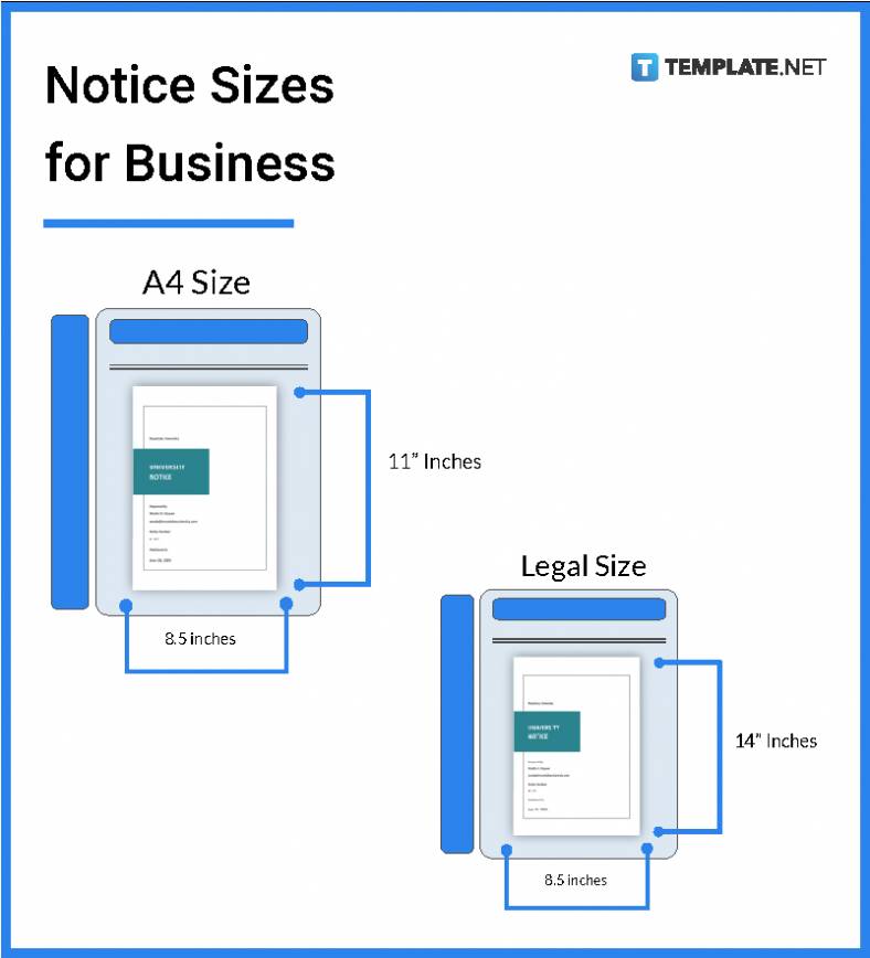 Notice Size - Dimension, Inches, mm, cms, Pixel | Free & Premium Templates