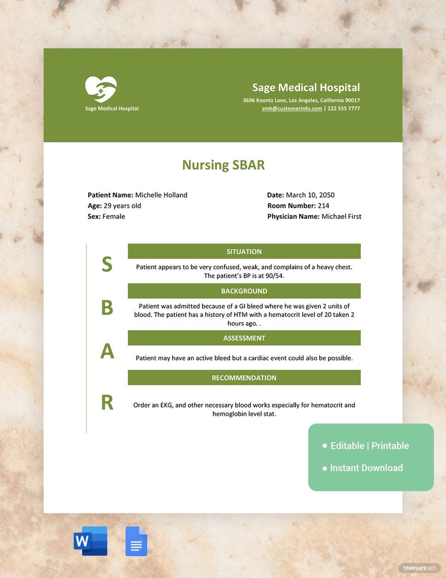 Sbar Communication Model Sbar Communication Model