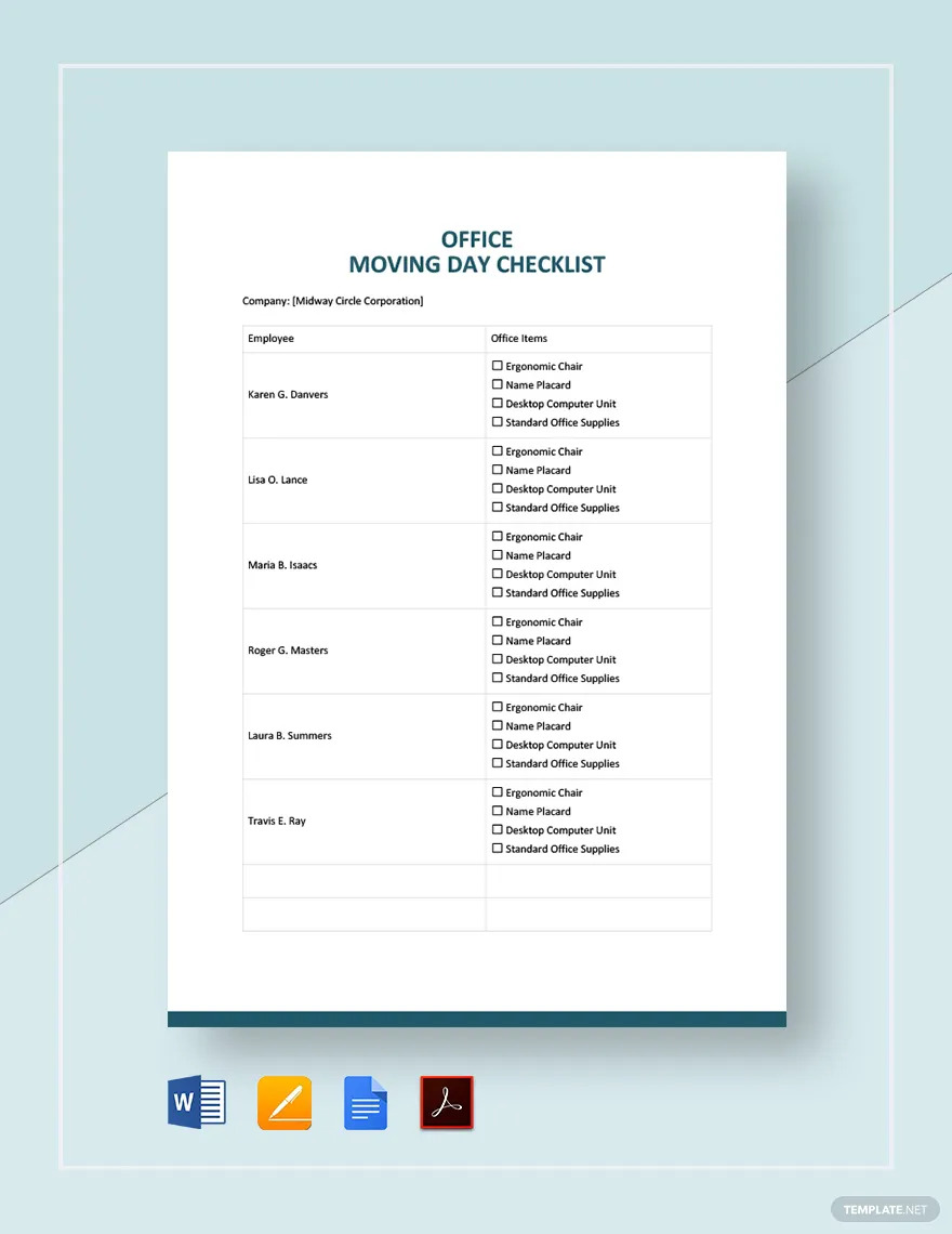 Checklist Ideas - Examples 2023