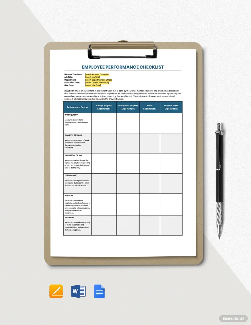 Checklist Ideas - Examples 2023