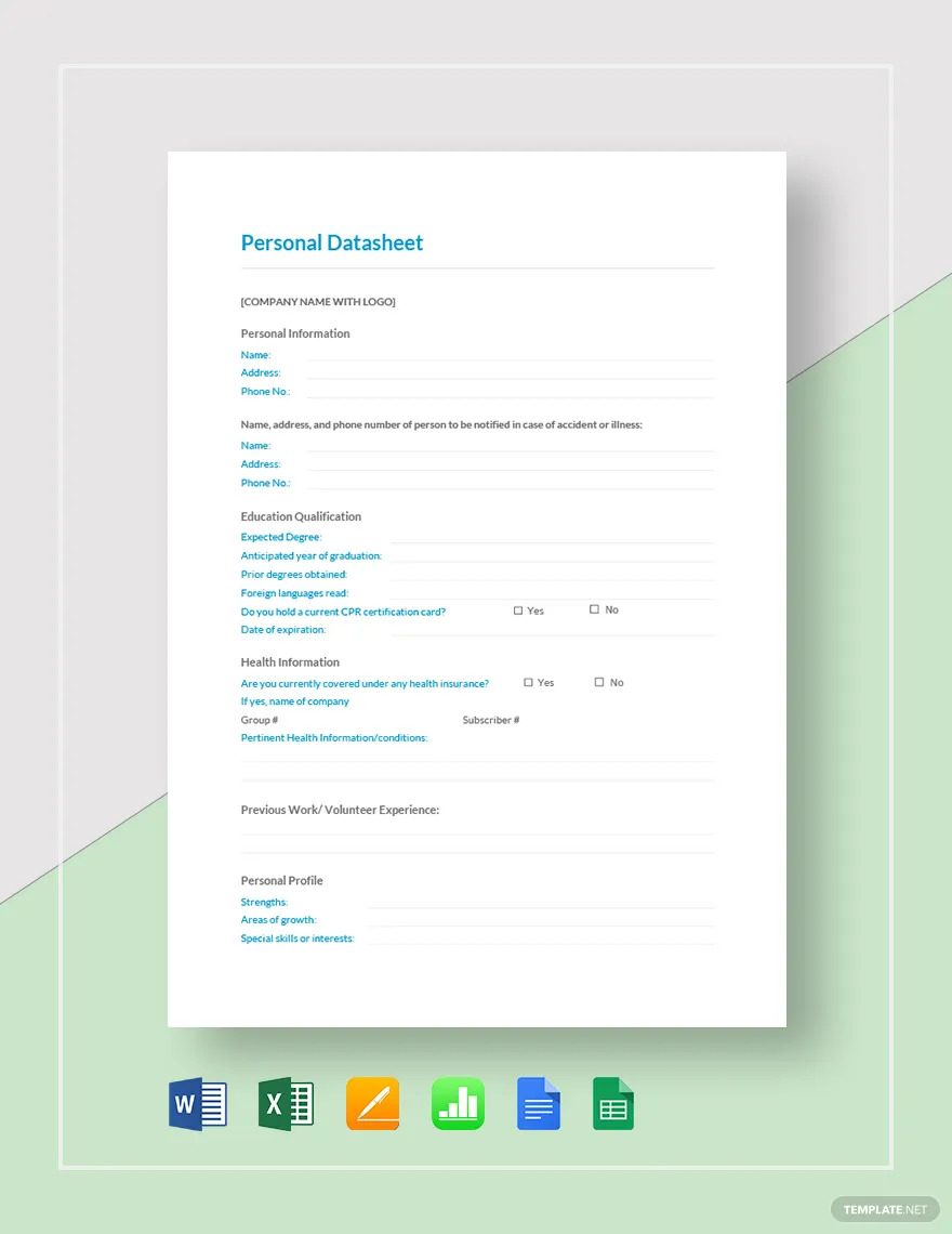 What is a Datasheet? Definition, Types, Uses | Free & Premium Templates