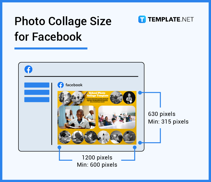 Photo Collage Sizes - Dimension, Inches, mm, cms, Pixel