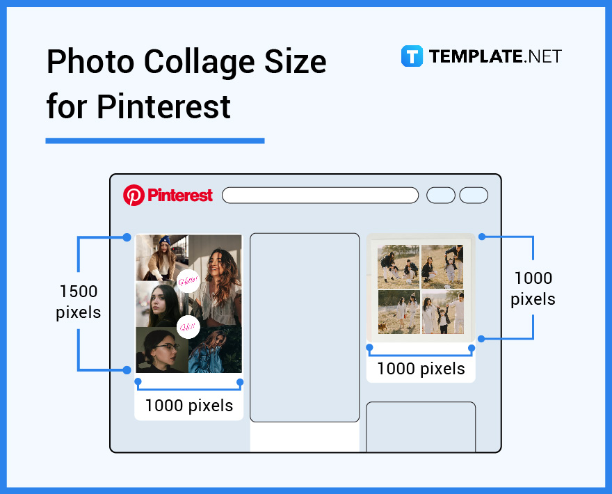 Photo Collage Sizes - Dimension, Inches, mm, cms, Pixel