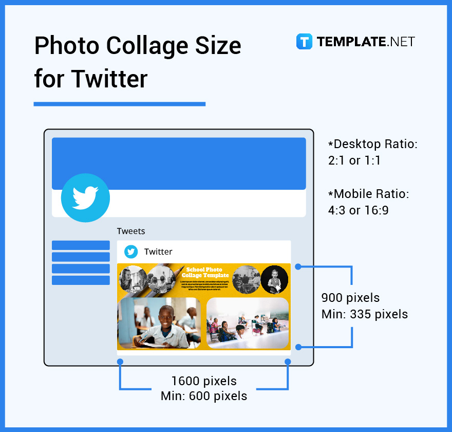 Photo Collage Sizes - Dimension, Inches, mm, cms, Pixel