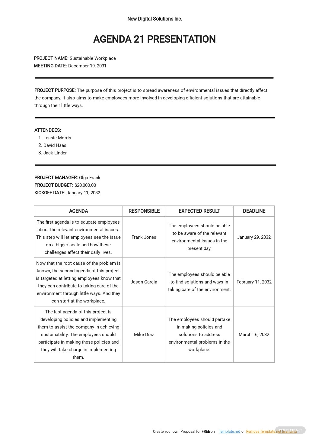Agenda - What Is an Agenda? Definition, Types, Uses | Free & Premium ...