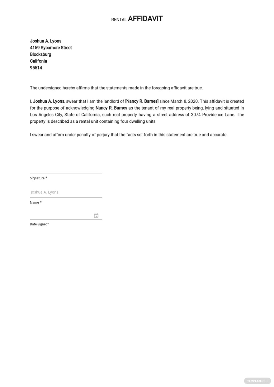 Affidavit - What is an Affidavit? Definition, Types, Uses | Free ...