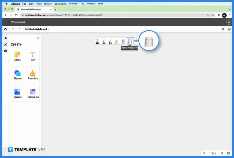 How to Rotate the Ruler Tool in Microsoft Whiteboard