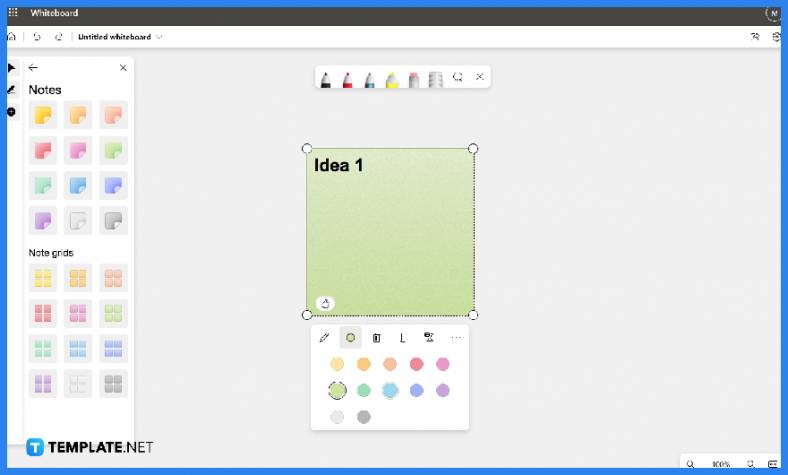 How to Use/Change the Colors of Sticky Notes in Microsoft Whiteboard
