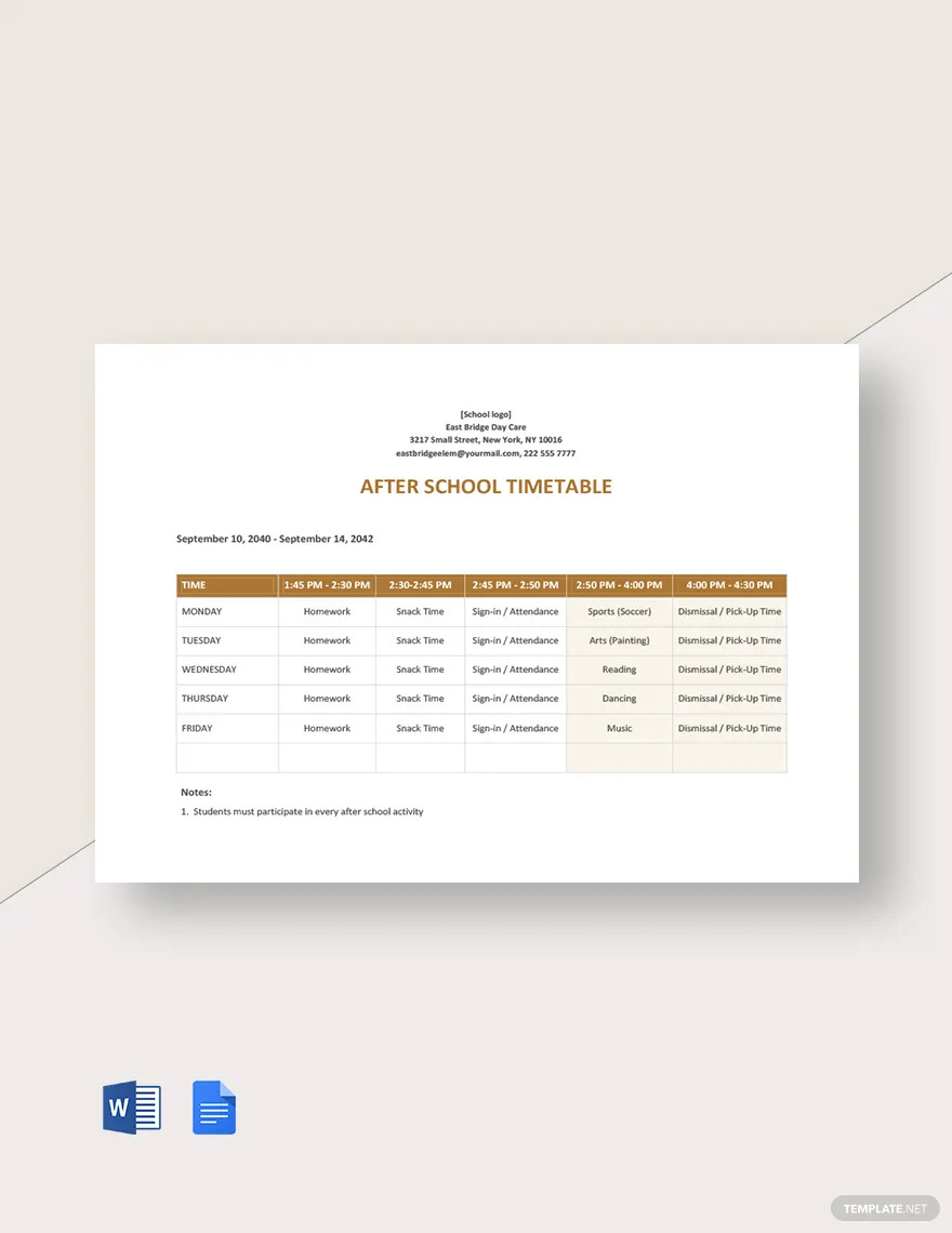 Timetable - What Is a Timetable? Definition, Types, Uses | Free ...