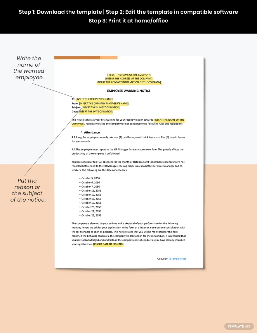 Notice - What Is a Notice? Definition, Types, Uses | Free & Premium ...