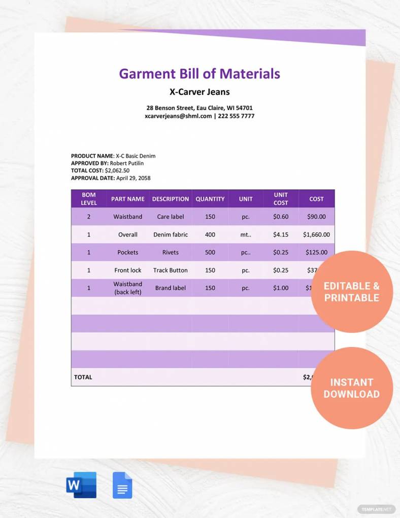 Bill Of Material - What is a Bill Of Material? Definition, Types, Uses ...