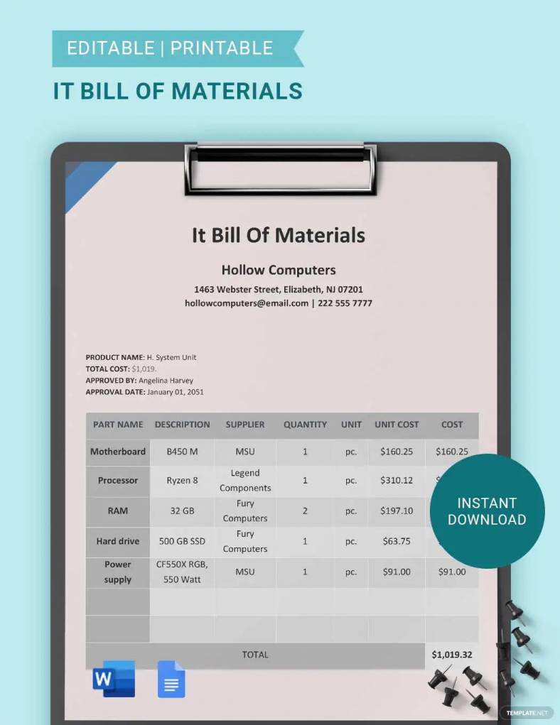 Bill Of Material - What is a Bill Of Material? Definition, Types, Uses