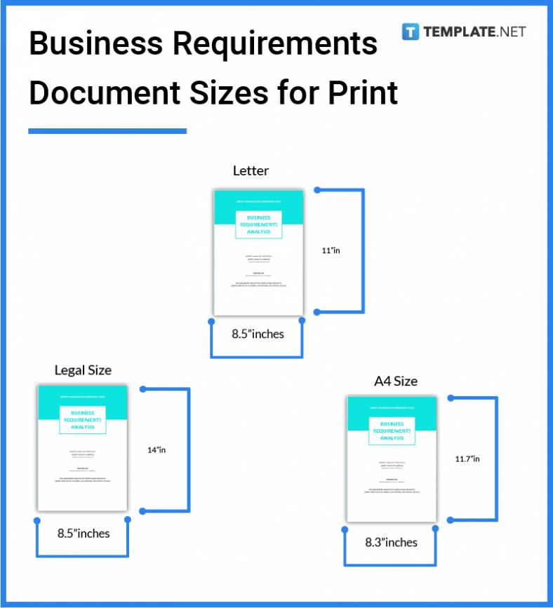 Business Requirements Document Size Dimension Inches Mm Cms Pixel