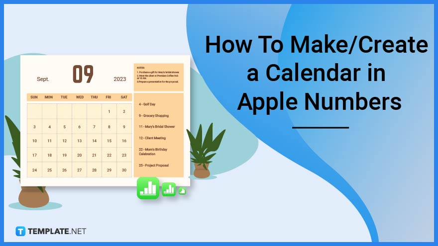 How To Make Create A Calendar In Apple Numbers Templates Examples 2023