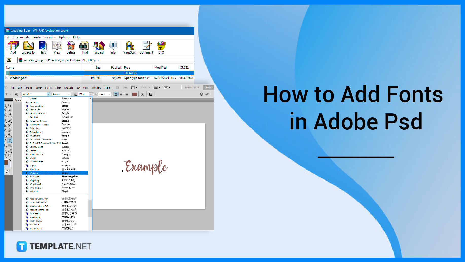  How To Add Fonts In Adobe Psd