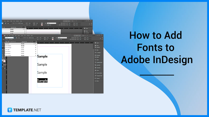 How To Make Create Fonts In Adobe InDesign Templates Examples 2023