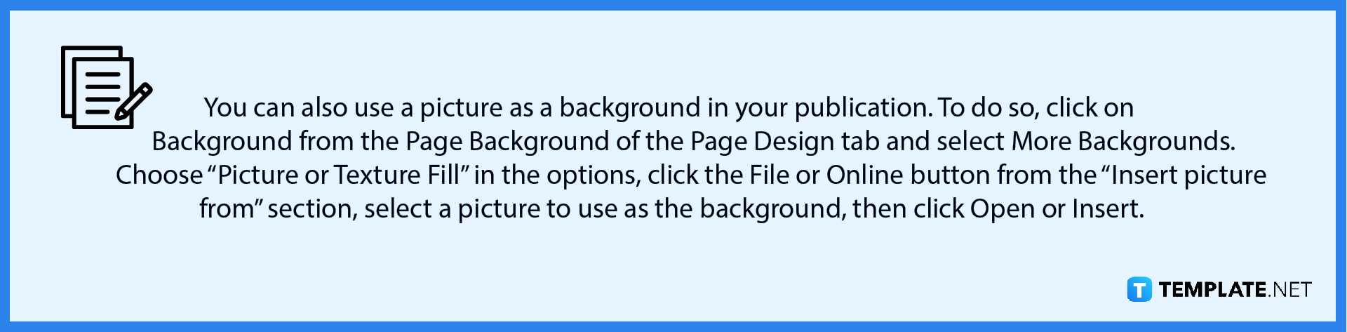 How to Add a Background in Microsoft Publisher