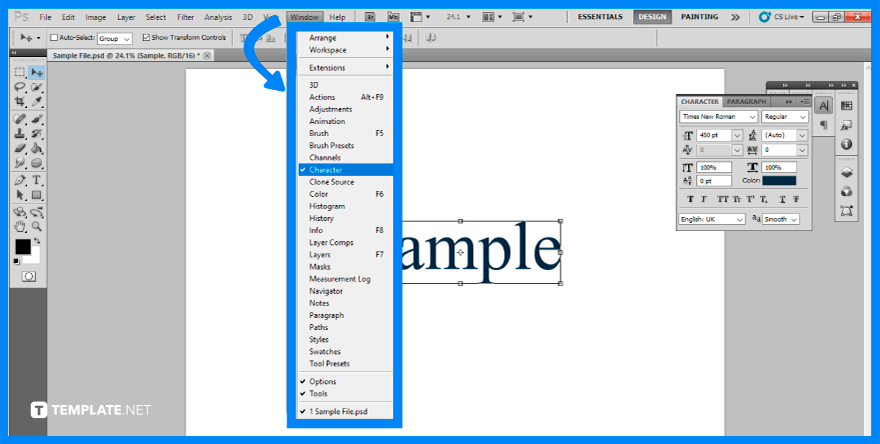 How to Adjust Text and Line Spacing in Adobe PSD