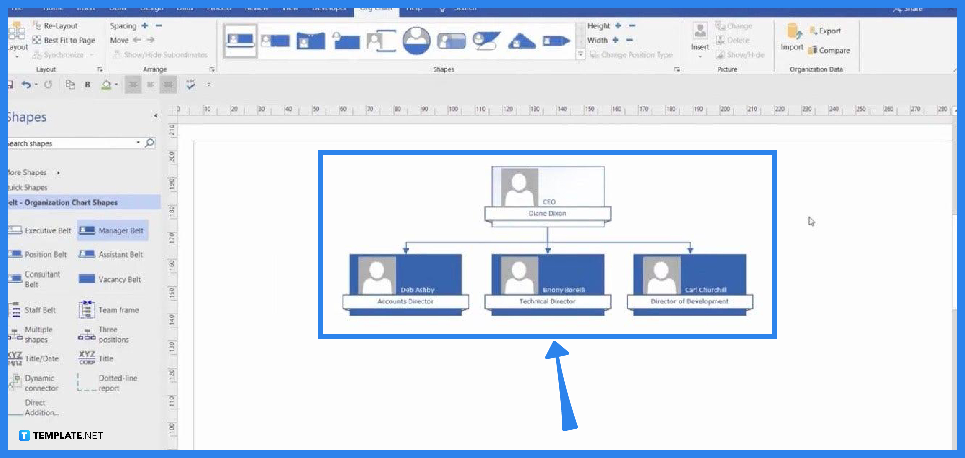How To Build Organization Chart Microsoft Visio