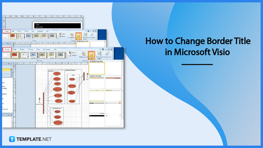 How To Change Border Title In Microsoft Visio