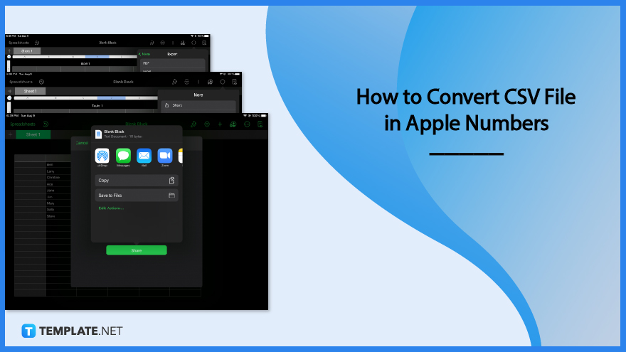 How To Convert CSV File In Apple Numbers