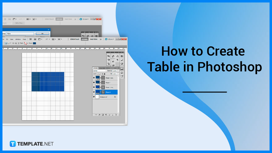 How To Create Table In Photoshop