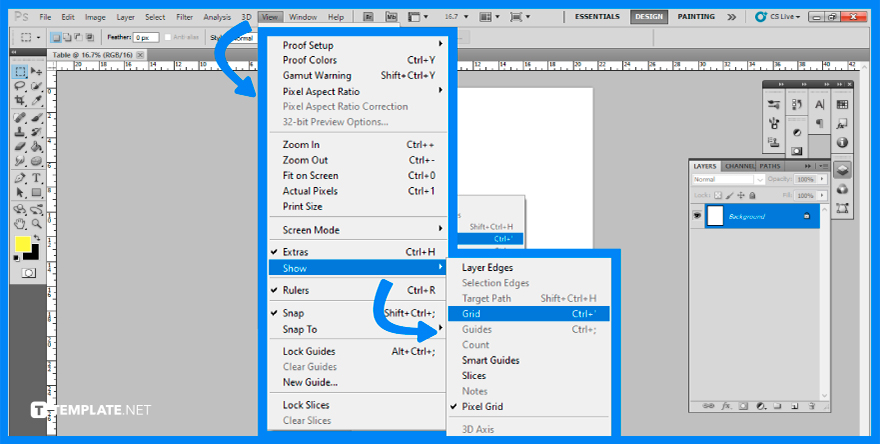 How to Create Table in Photoshop