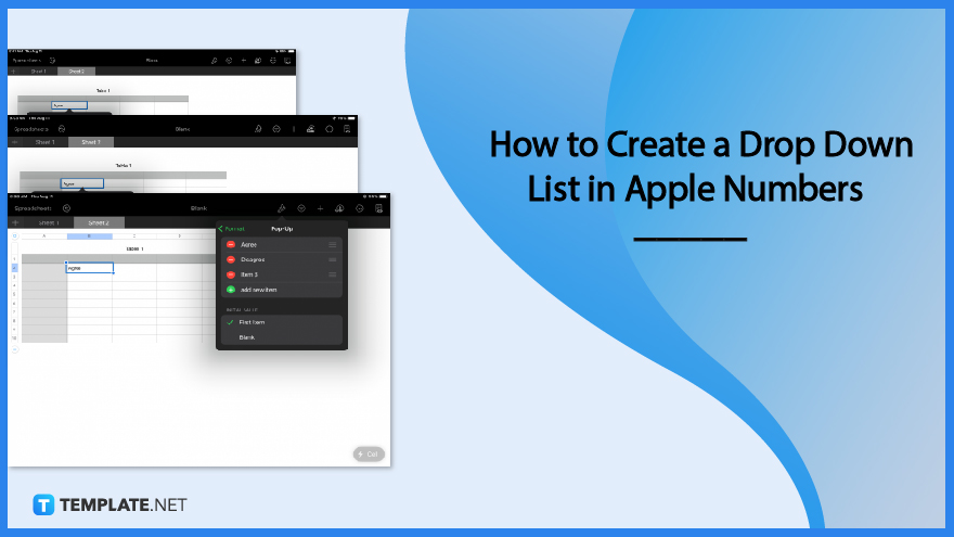 How To Create A Drop Down List In Apple Numbers
