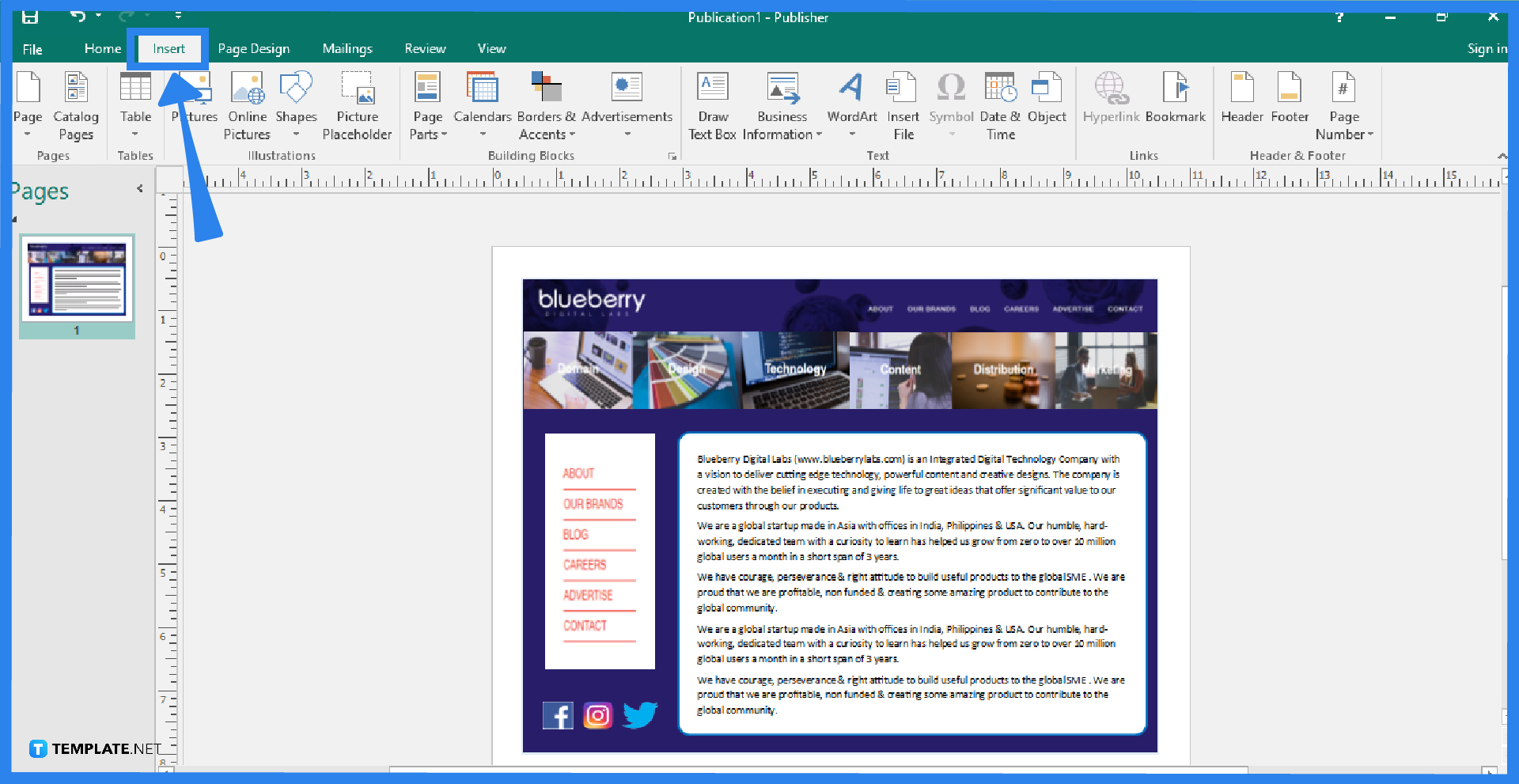 How To Create A Website Page Using Microsoft Publisher