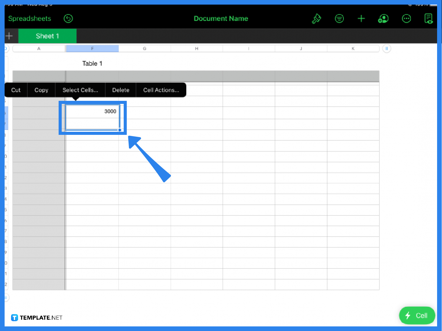How to Merge Cells in Apple Numbers