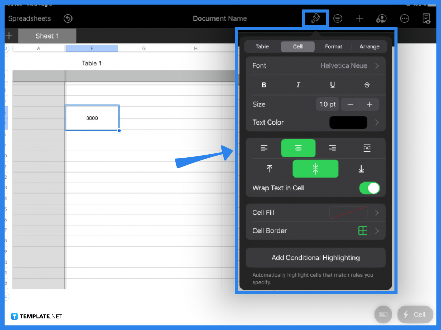 How to Merge Cells in Apple Numbers