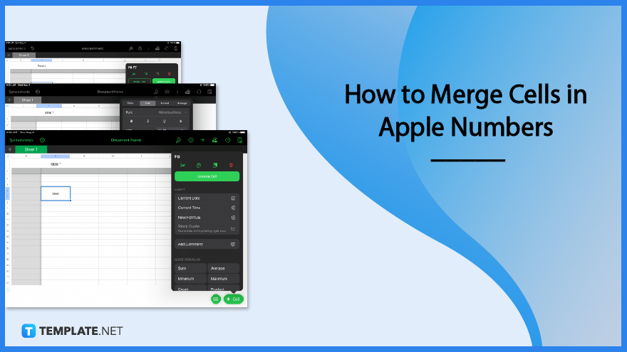 How To Merge Cells In Apple Numbers