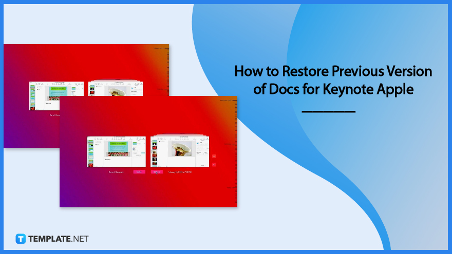 How To Restore Previous Version Of Docs For Keynote Apple